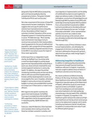 Value-based healthcare in the UK: A system of trial and error | PDF