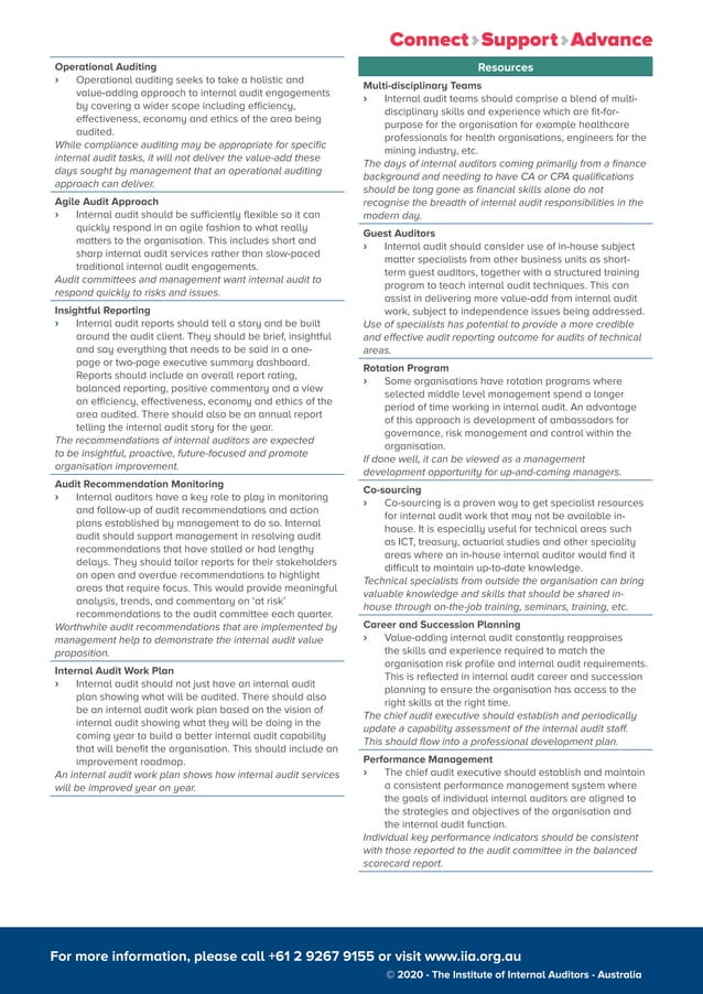 Value based internal auditing - Nilai Dasar Internal Audit | PDF ...
