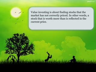 Value based investment | PPT