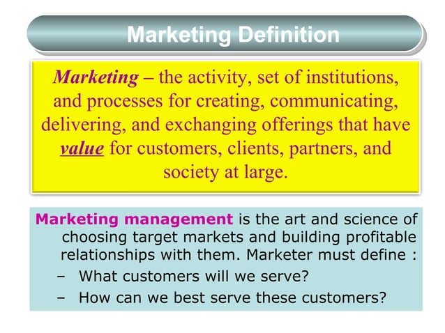 Value based marketing | PPT | Marketing and Advertising | Business