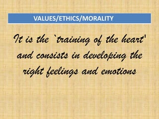 VALUE BASED ASPECTS IN CURRENT EDUCATION SYSTEM | PPTX