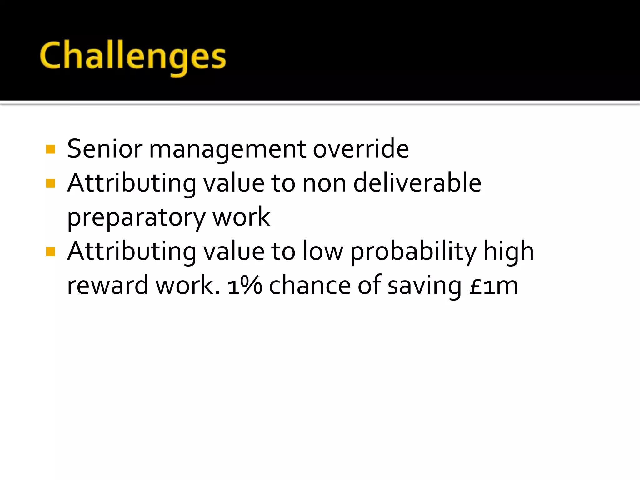Value Based Slicing | PPT