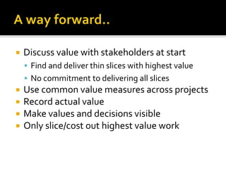 Value Based Slicing | PPT