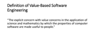 Value based software | PPTX