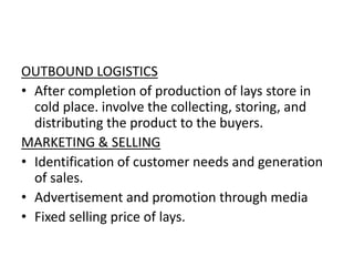 Value chain of lays | PPTX