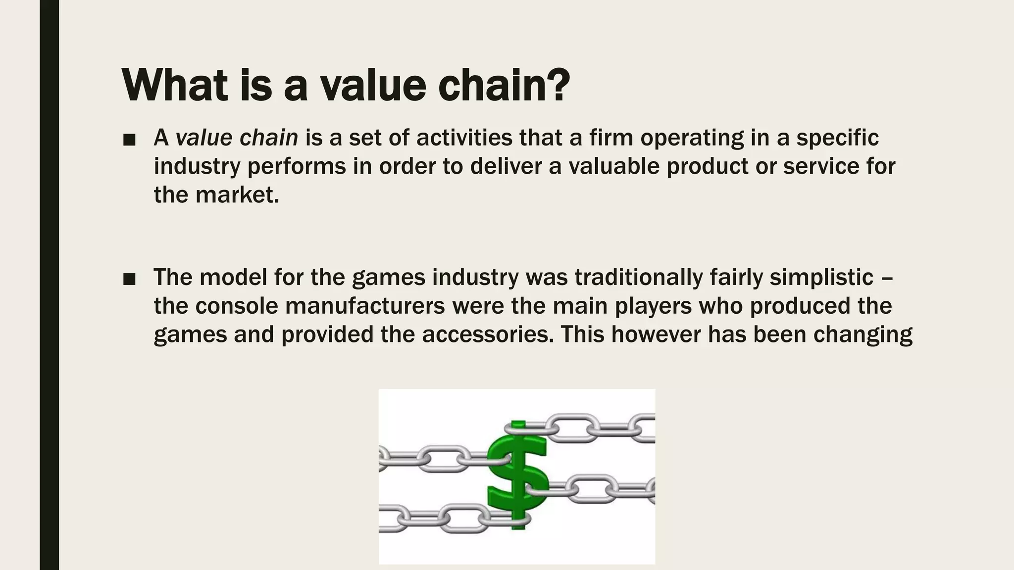 Game value chain | PPTX