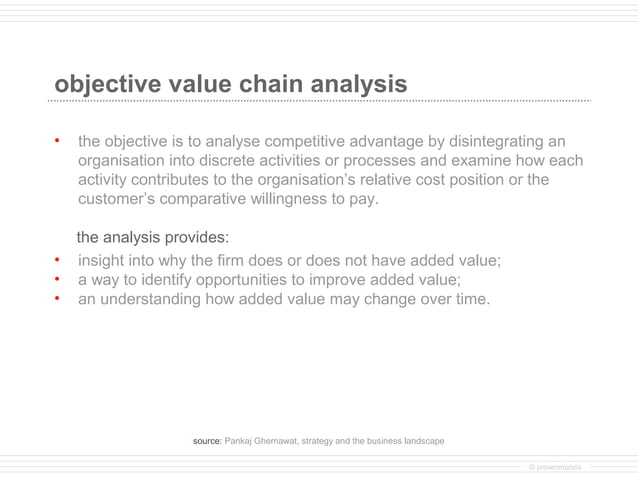Value chain analysis | PPT