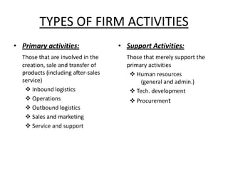 Value chain analysis | PPTX