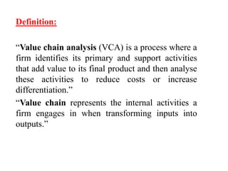 Value chain analysis | PPTX