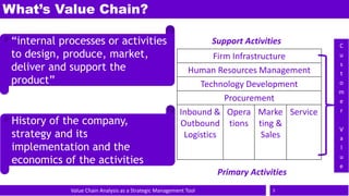 Value chain analysis (VCA) | PPTX