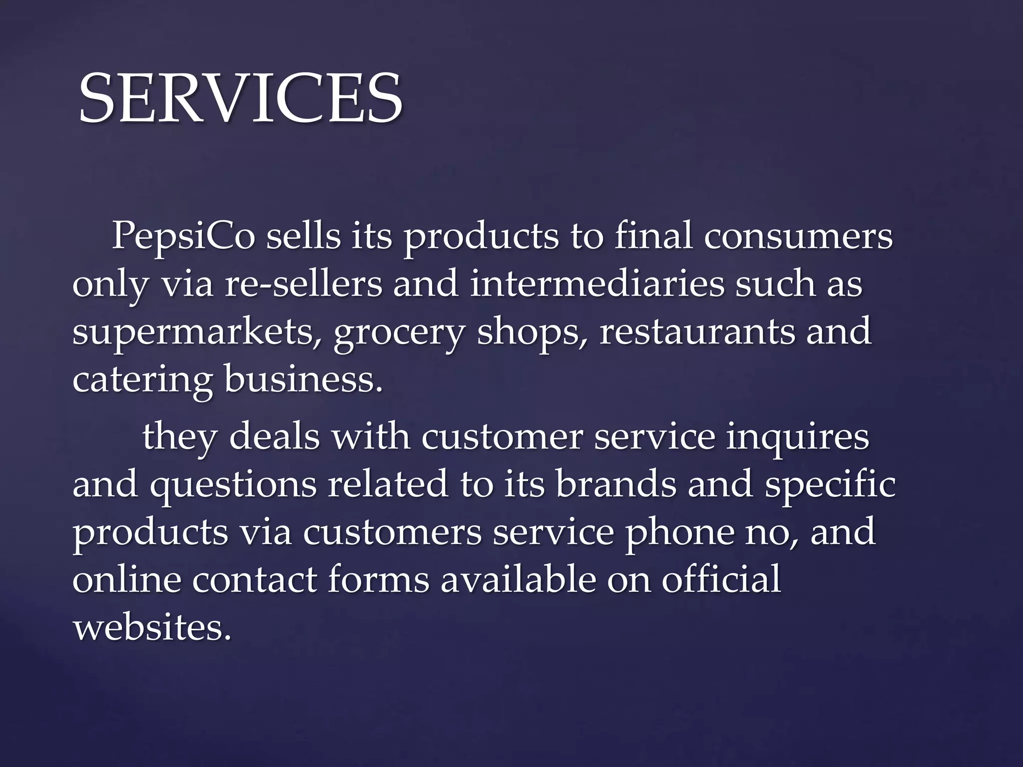 Value chain analysis of Pepsi Co | PPTX