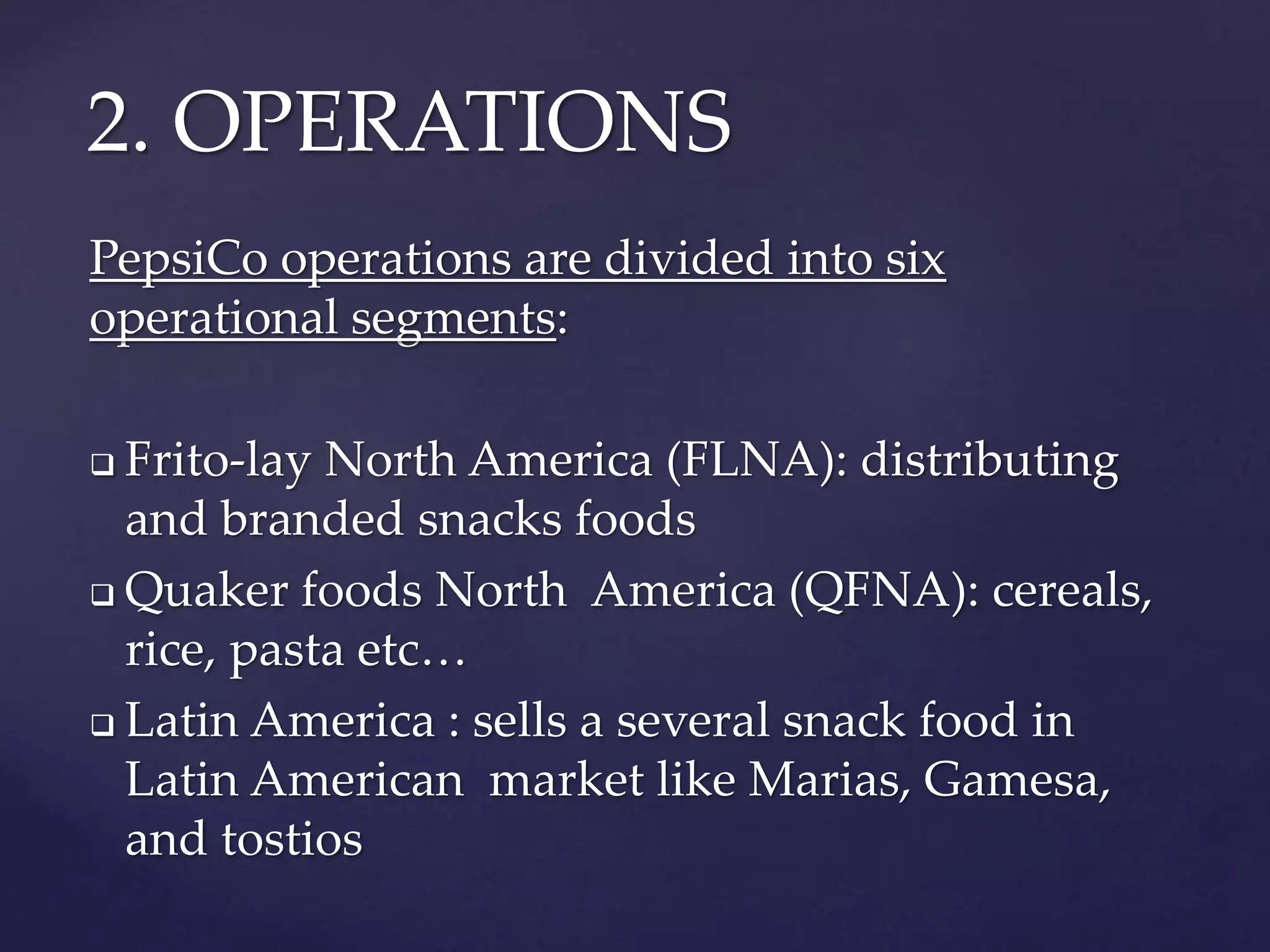 Value chain analysis of Pepsi Co | PPTX