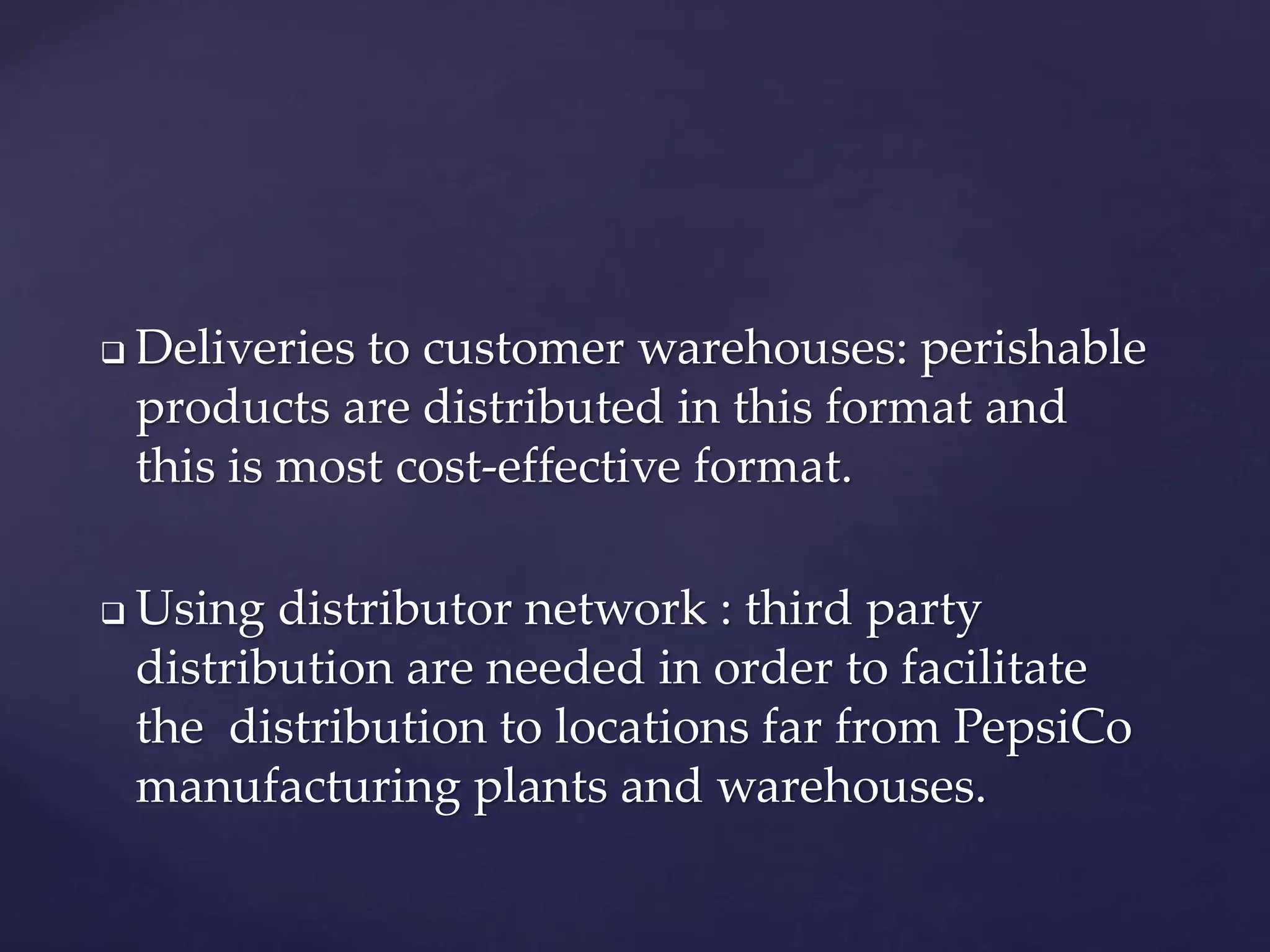 Value chain analysis of Pepsi Co | PPTX