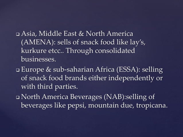 Value chain analysis of Pepsi Co | PPTX | Logistics | Business