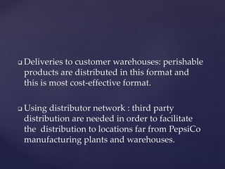 Value chain analysis of Pepsi Co | PPTX