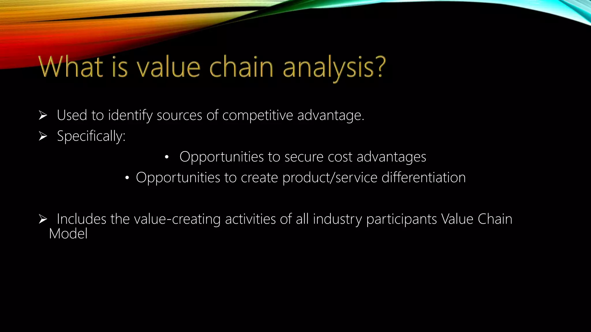 Value chain analysis | PPT