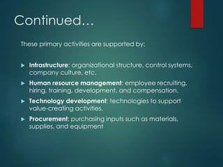 Value chain analysis Model for automobile Industry | PPTX