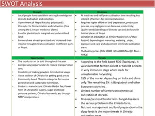Value chain analysis of Chiraito (Swertia chirayita) nepal | PDF
