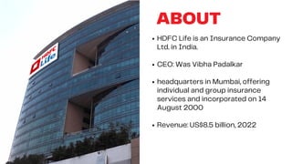 Value chain analysis of HDFC life - By Jimit Patel | PDF