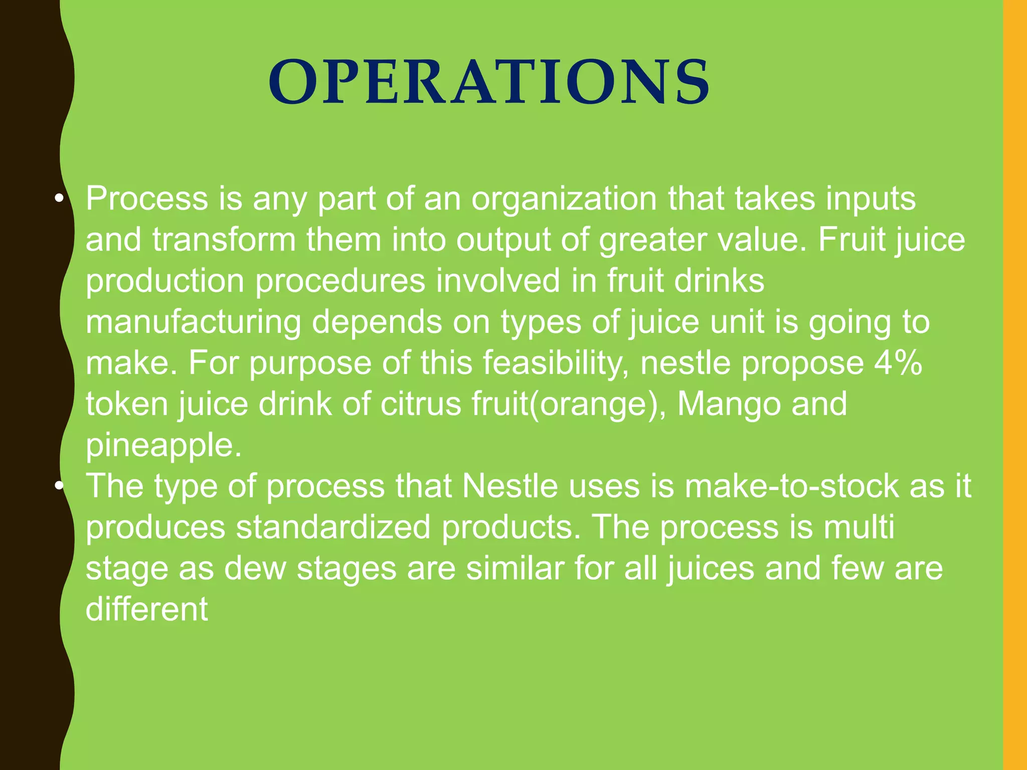 Value chain analysis of nestle juice | PPTX