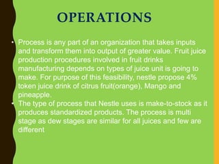 Value chain analysis of nestle juice | PPTX