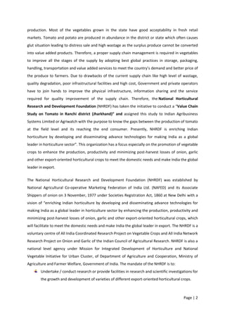 Value Chain Analysis of Tomato -. and production methodspdf | PDF