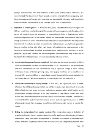 Value Chain Analysis of Tomato -. and production methodspdf | PDF
