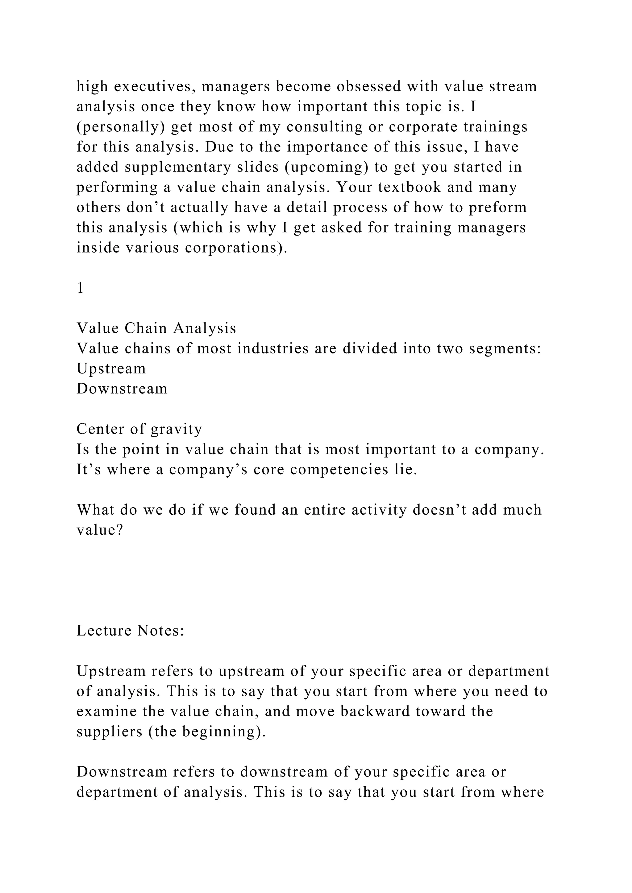 Value Chain AnalysisValue chainIs a term referred to a linke.docx