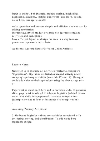 Value Chain AnalysisValue chainIs a term referred to a linke.docx