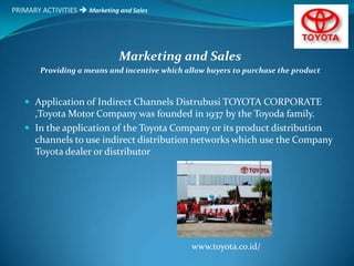 Value chain and competitive advantage of pt toyota ppt (task) | PPTX