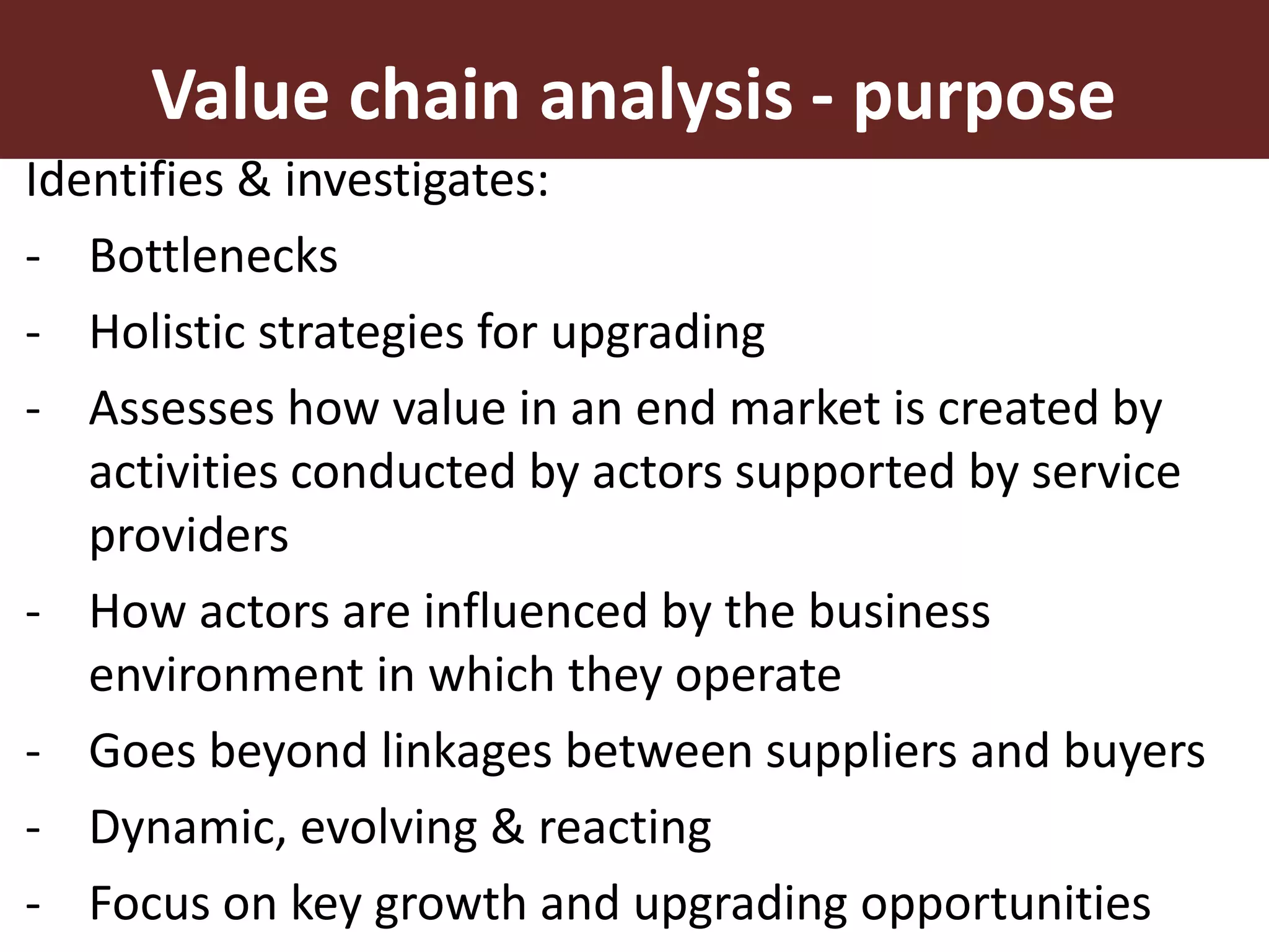 Uses of the value chain approach in livestock and beef | PPTX