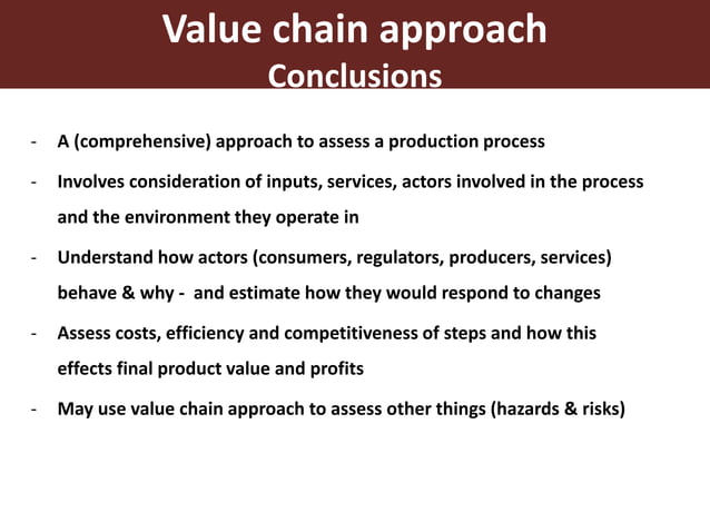 Uses of the value chain approach in livestock and beef | PPTX ...