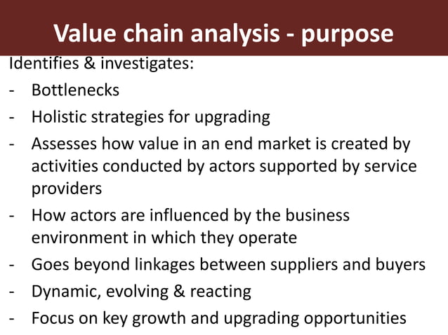 Uses of the value chain approach in livestock and beef | PPTX ...