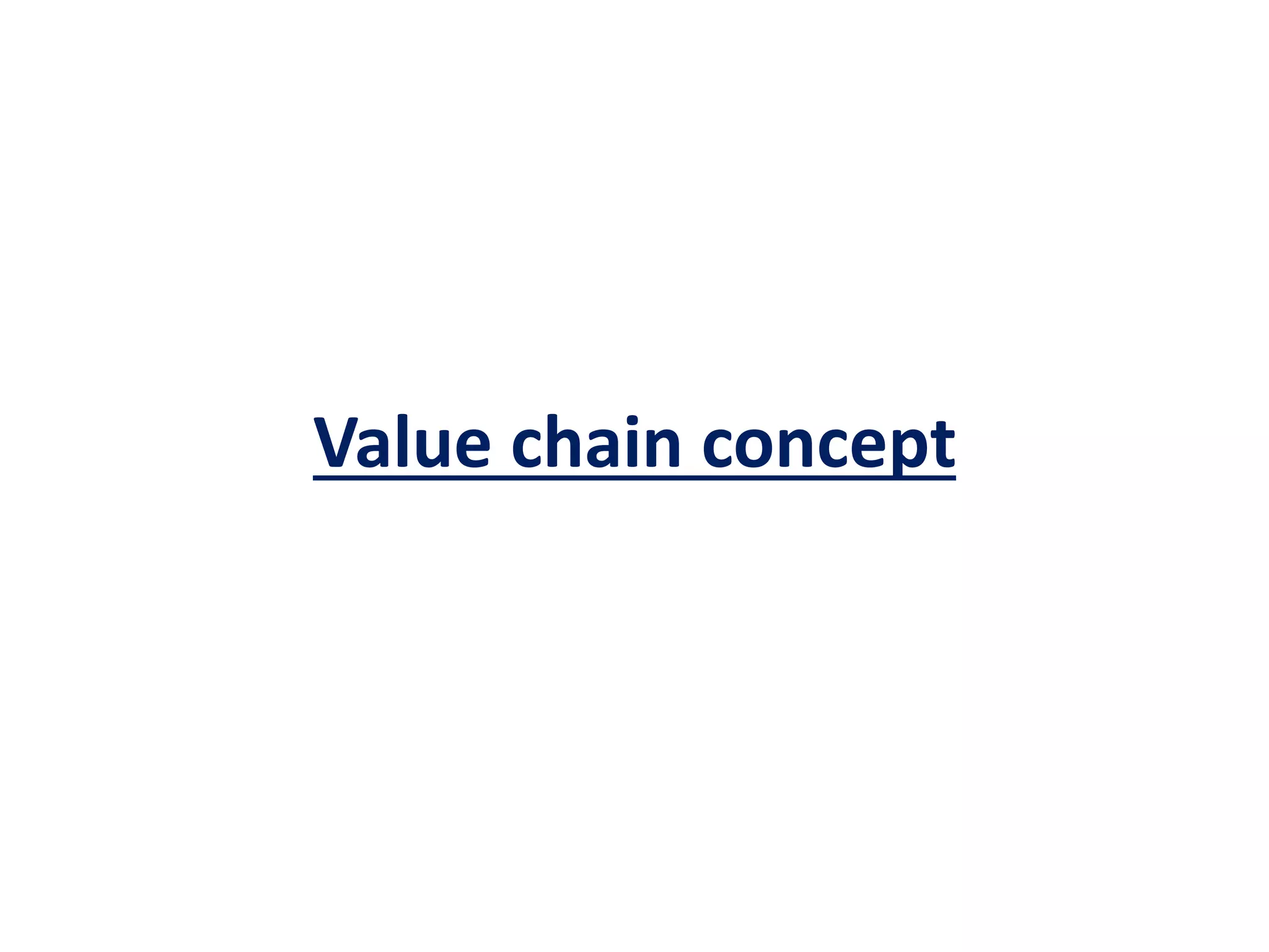 Value chain concept | PPT