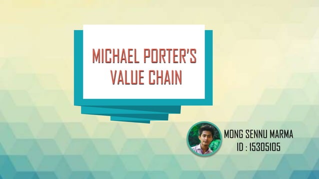 MICHAEL PORTER'S Value chain | PPTX