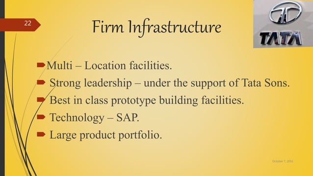 Value chain of tata motors | PPTX