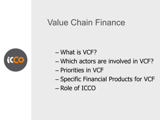 Value chain finance | PPTX