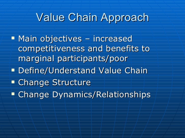 Value chain financing ron chua