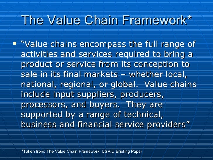 Value chain financing ron chua
