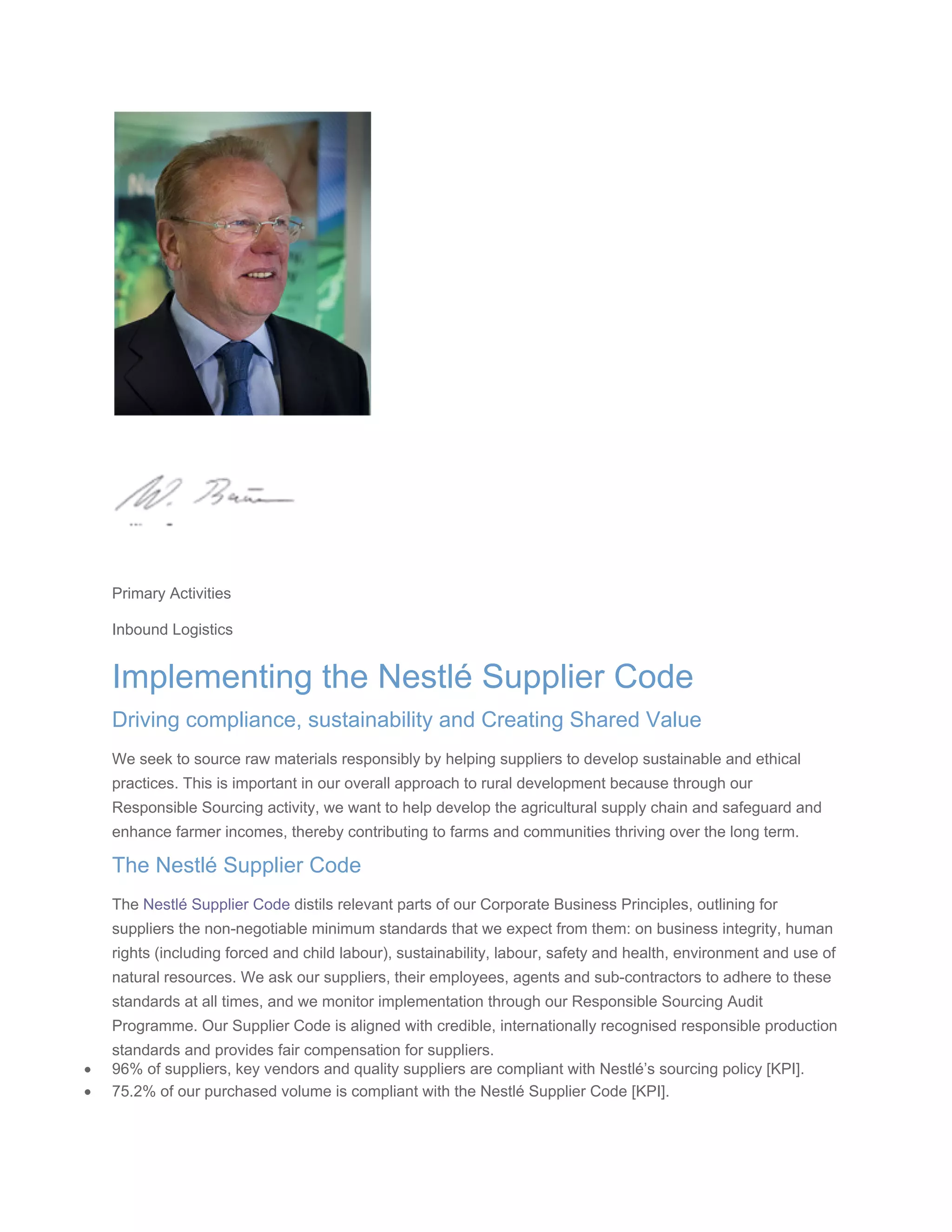 Value chain nestle analysis | PDF