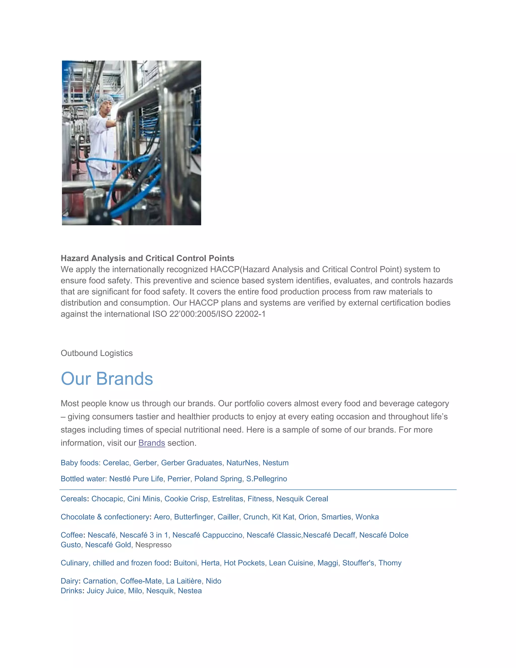 Value chain nestle analysis | PDF