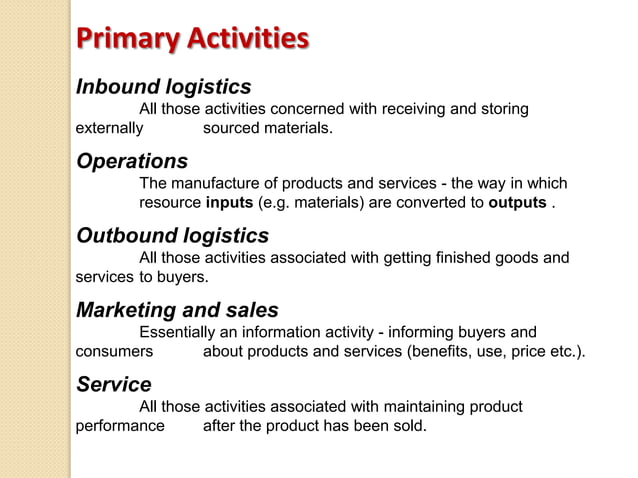 Value chain network | PPT