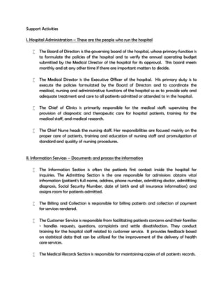 Value chain of a hospital | PDF