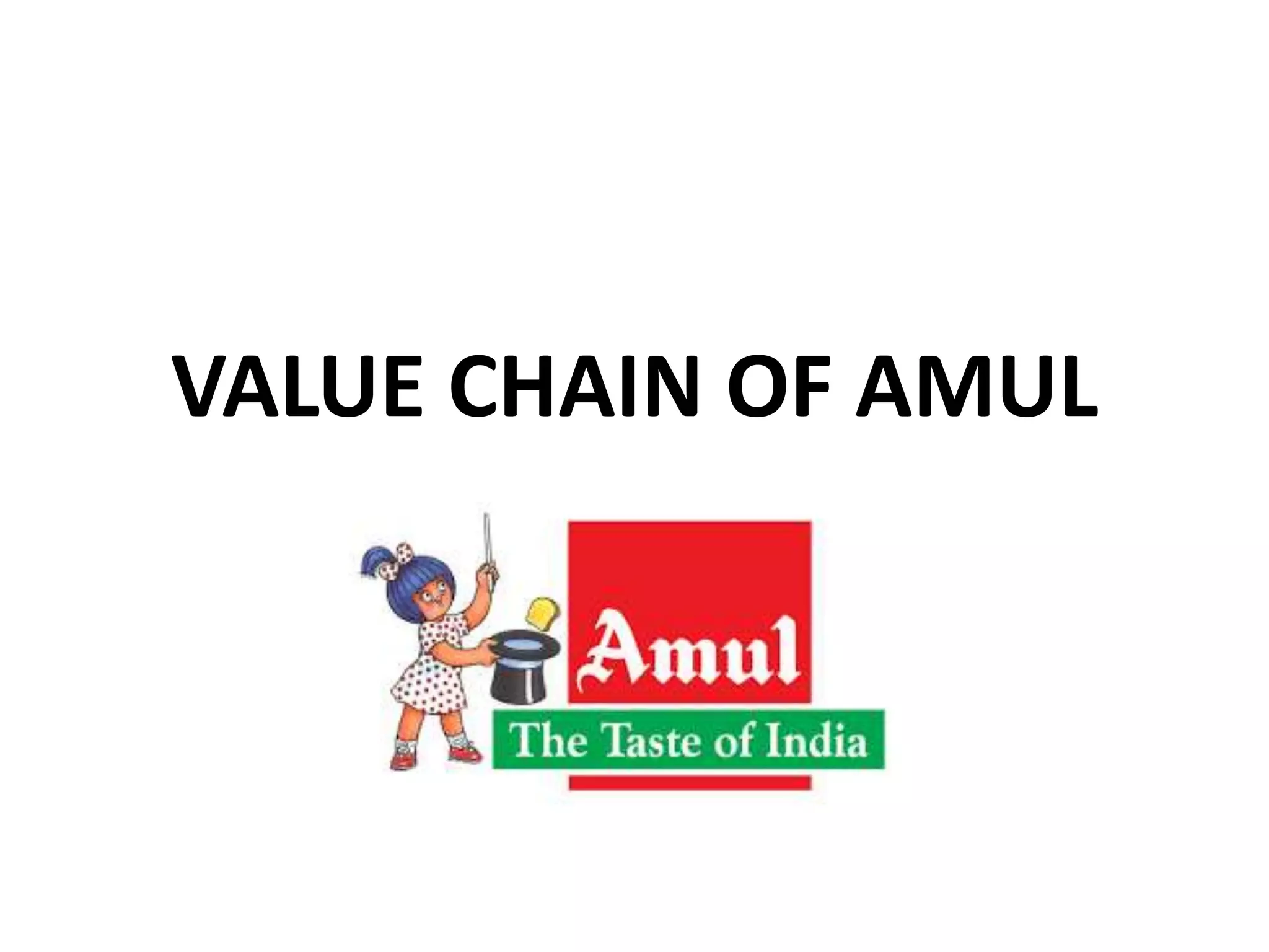 Value chain of amul | PPTX