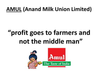 Value chain of amul | PPTX