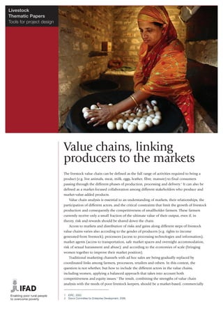 Value Chains, Linking Producers to the Markets | PDF