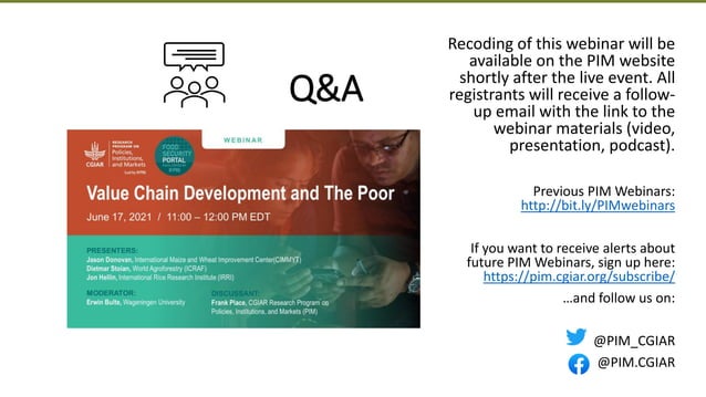 Value Chain Development and The Poor | PDF | Agriculture | Industries