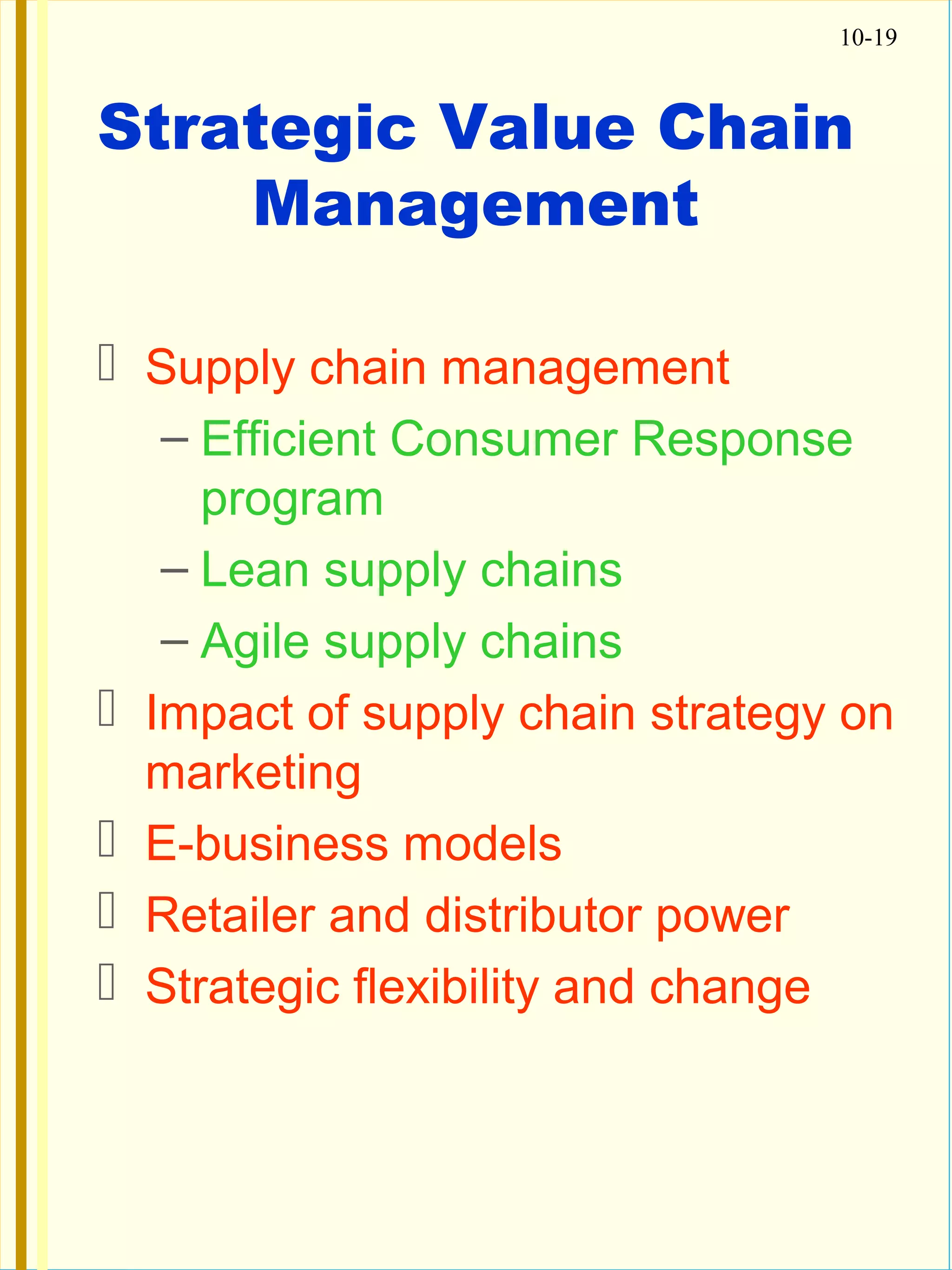 Value Chain Strategy | PPT