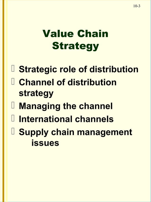 Value Chain Strategy | PDF