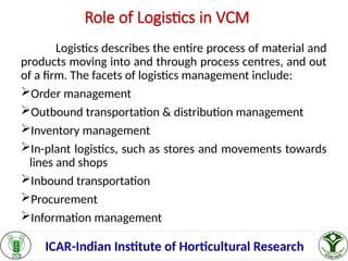 Value Chain of perishable horticultural commodities | PPTX